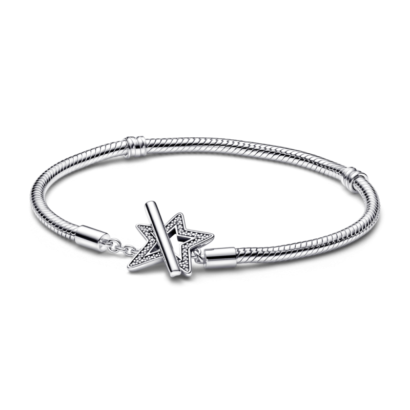 PULSERA PANDORA MOMENTS ROSE CIERRE "T" CORAZÓN 589285C00