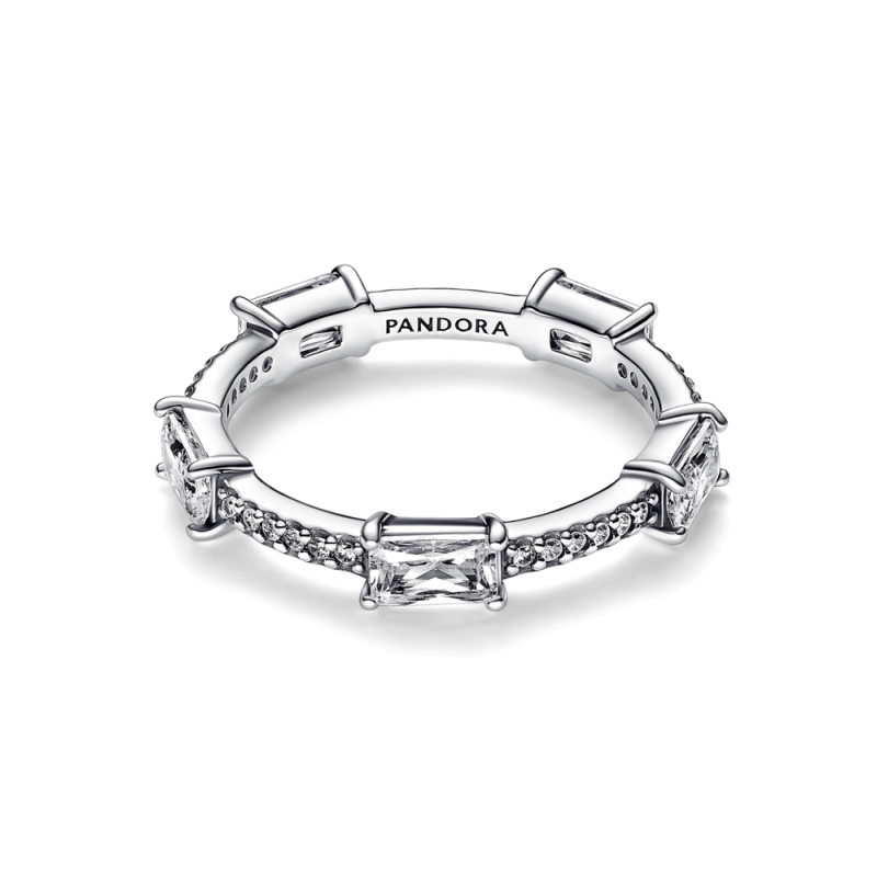 ANILLO PANDORA BARRAS RECTANGULARES BRILLANTES 192397C01