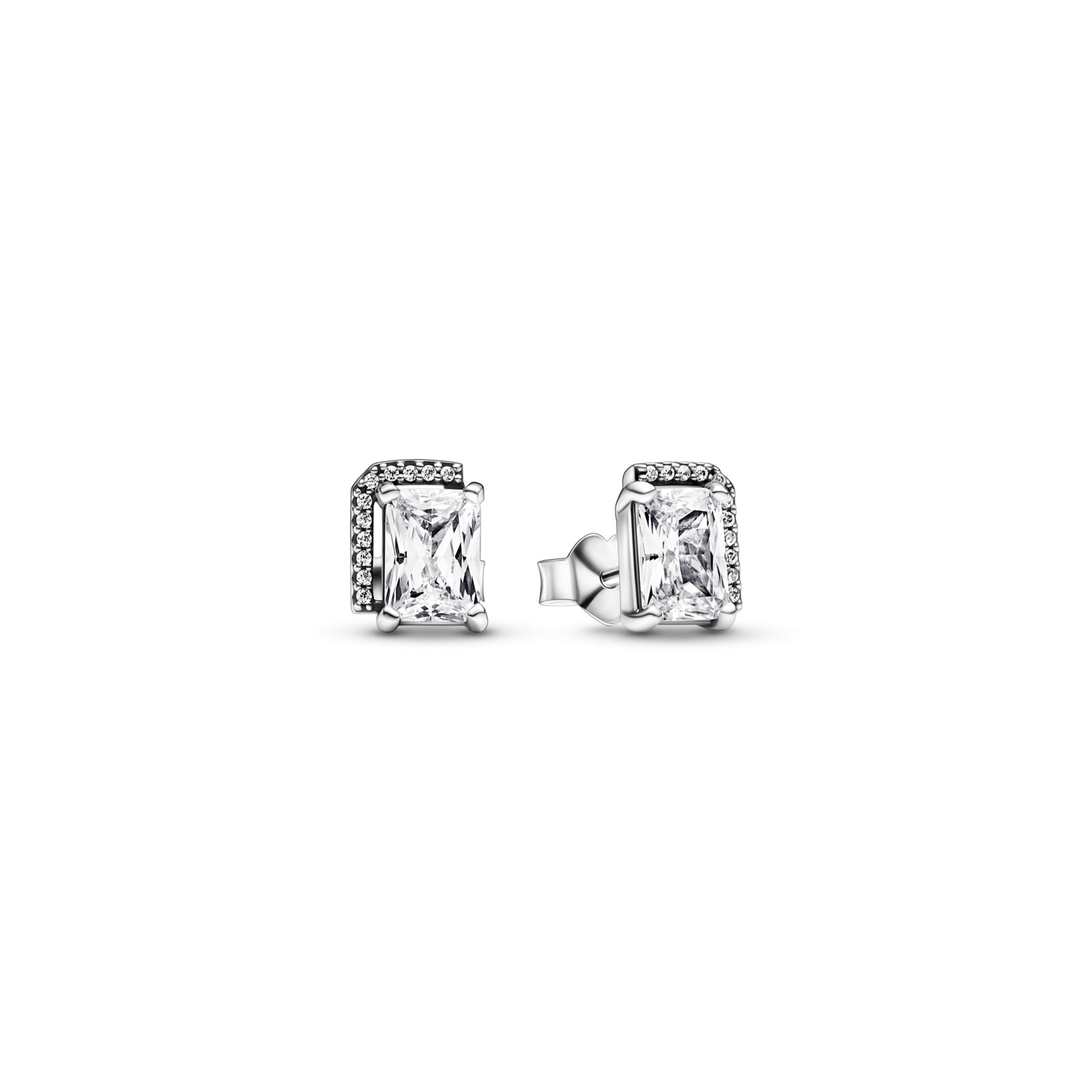 PENDIENTES PANDORA HALO RECTANGULAR BRILLANTE 292380C01