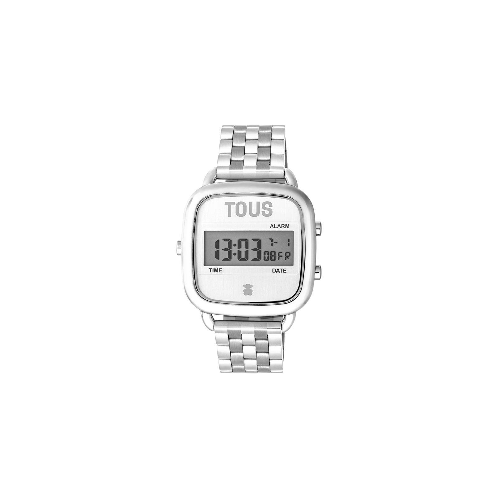 RELOJ TOUS DIGITAL D-LOGO PLATEADO 200351021