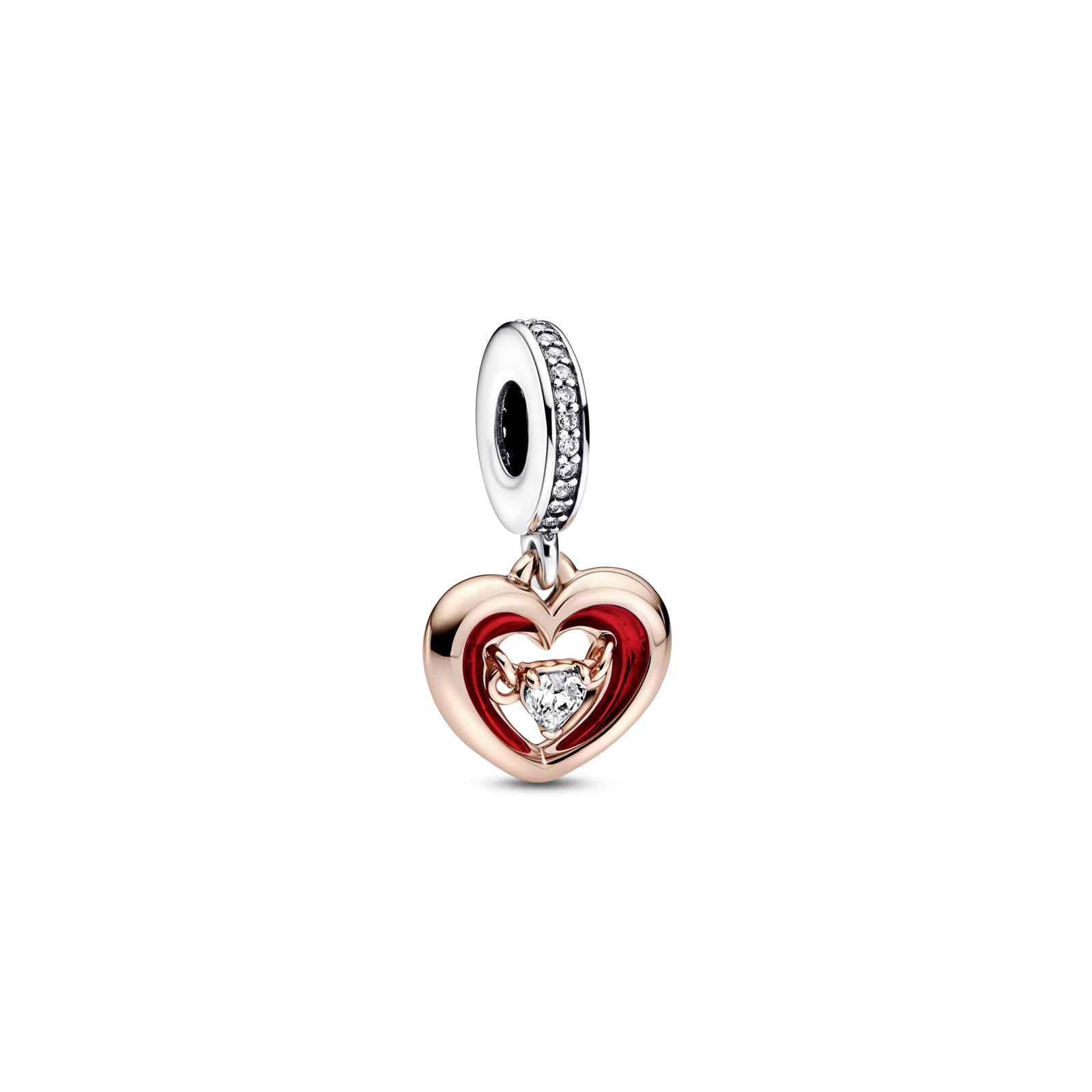 CHARM PANDORA CORAZÓN RADIANTE DOS TONOS 782450C01