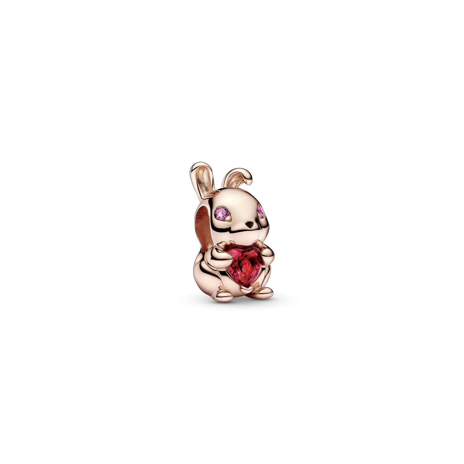 CHARM PANDORA PLATA BAÑO ORO ROSA 14K AÑO CHINO DEL CONEJO 782471C01