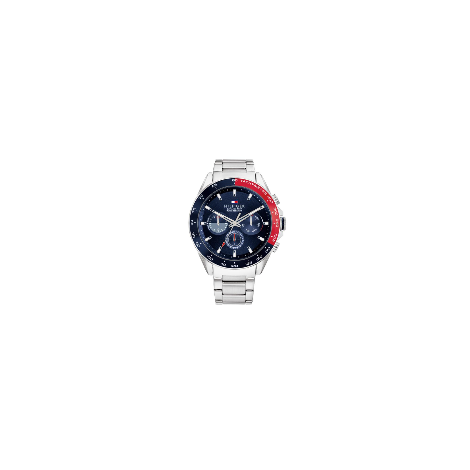 RELOJ TOMMY HILFIGER OWEN ACERO AZUL Y ROJO 1791968