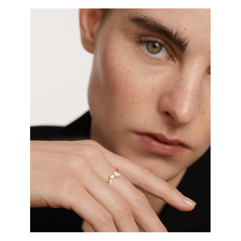 ANILLO PDPAOLA AVA PLATA BAÑO ORO CIRCONITAS AN01-863