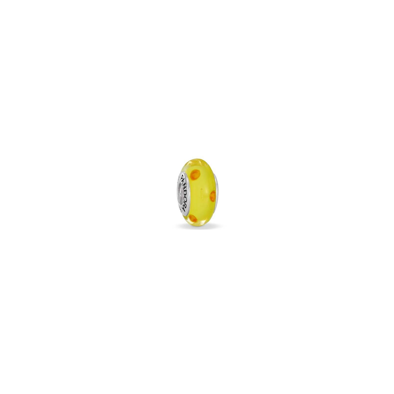 CHARM PANDORA MURANO AMARILLO Y PUNTOS 79623