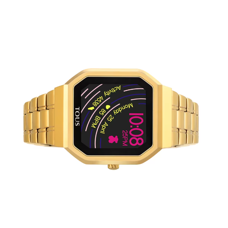 Reloj Tous smartwatch B-Connect de acero IP dorado 100350700