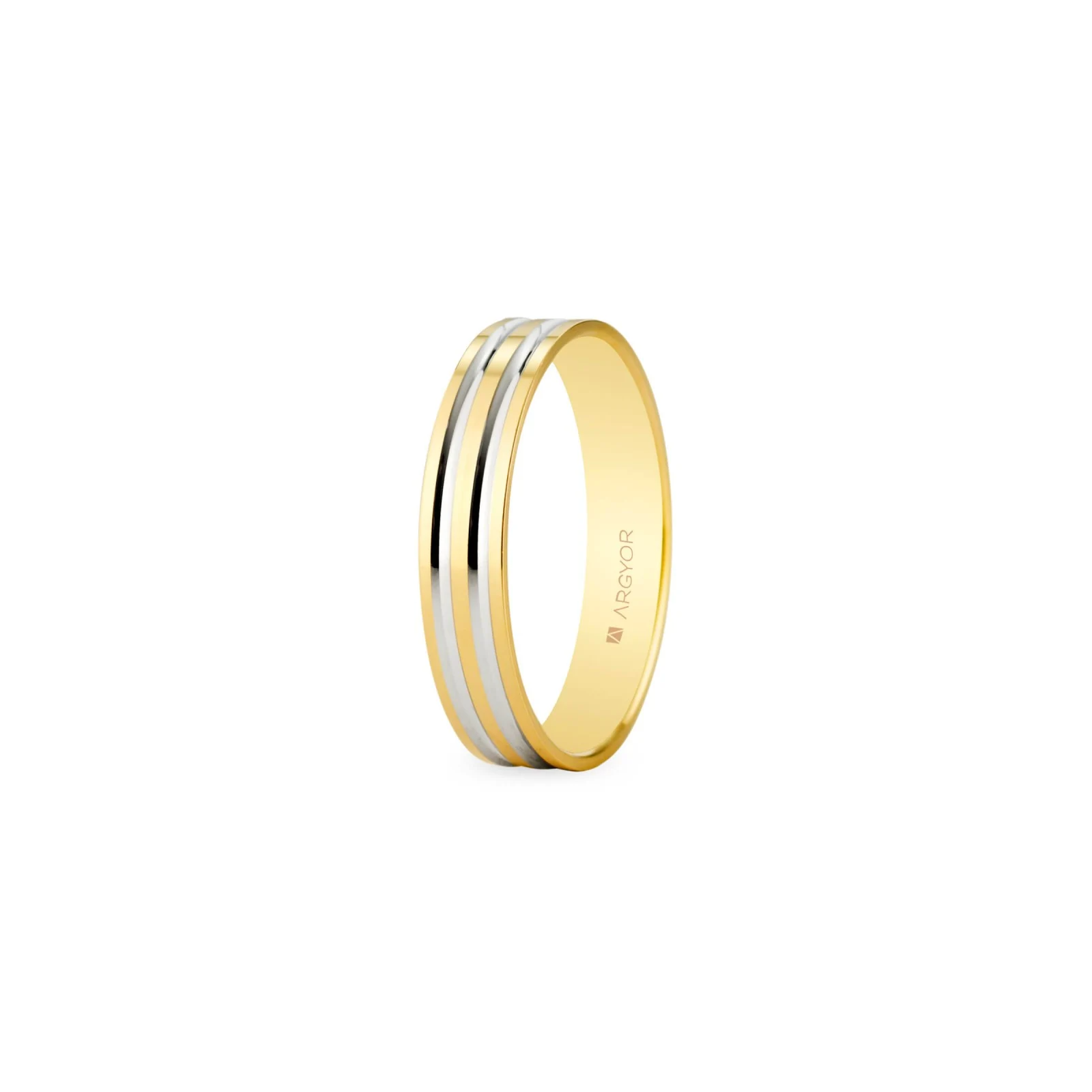 Alianza "Argyor" Franjas Oro 18k 4mm (5140210R)