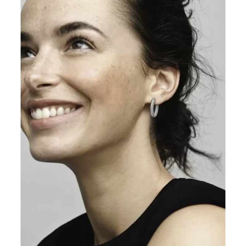Pendientes Pandora Aros Pavé 292624C01