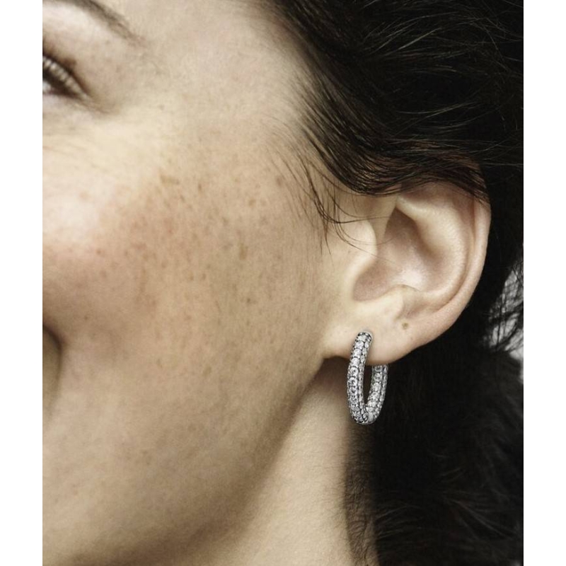 Pendientes Pandora Aros Pavé 292624C01