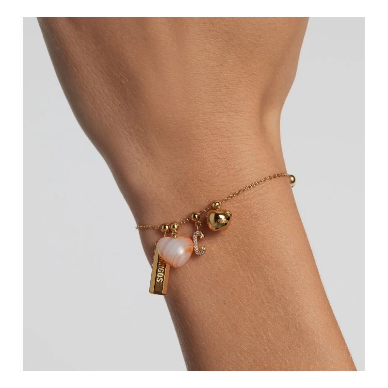Charm Pdpaola Manzana circonita baño oro 18k CH01-089-U