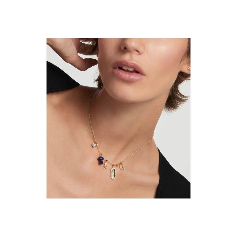 Charm Pdpaola Manzana circonita baño oro 18k CH01-089-U