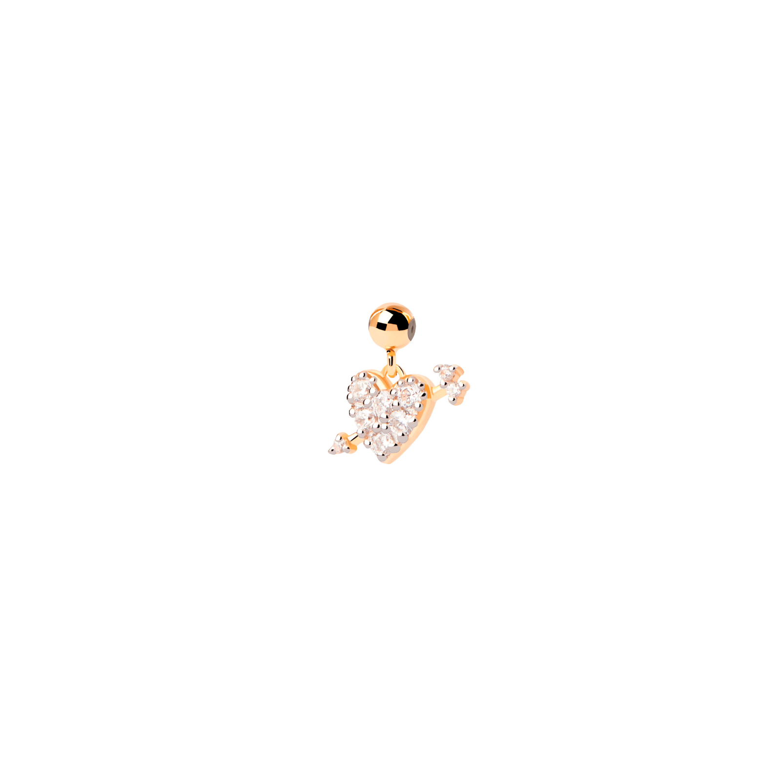 Charm Pdpaola Manzana circonita baño oro 18k CH01-089-U