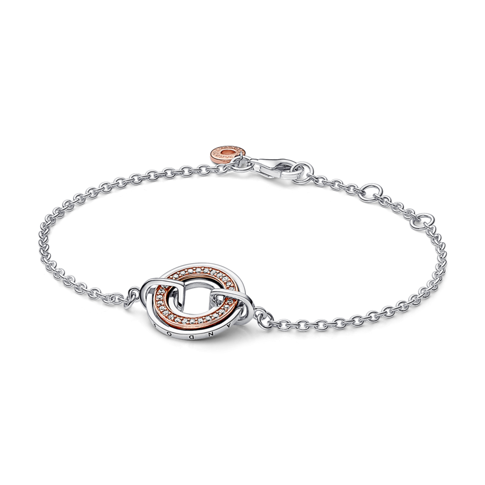 Pulsera Pandora Signature bicolor 582741C01 - Joyerías Sánchez