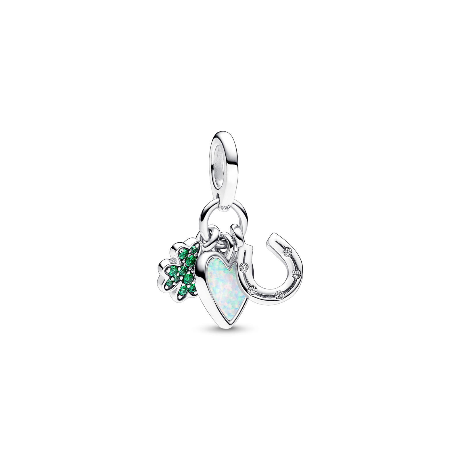 Charm Pandora Trébol Corazón y Herradura 792755C01 - Joyerías Sánchez