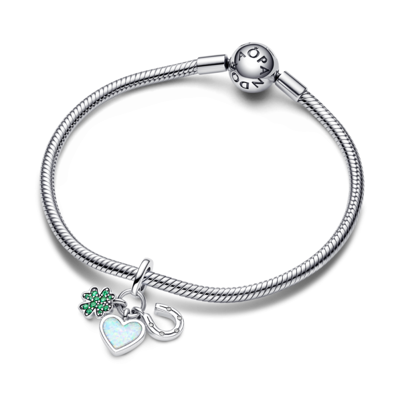 Charm Pandora Trébol Corazón y Herradura 792755C01 - Joyerías Sánchez