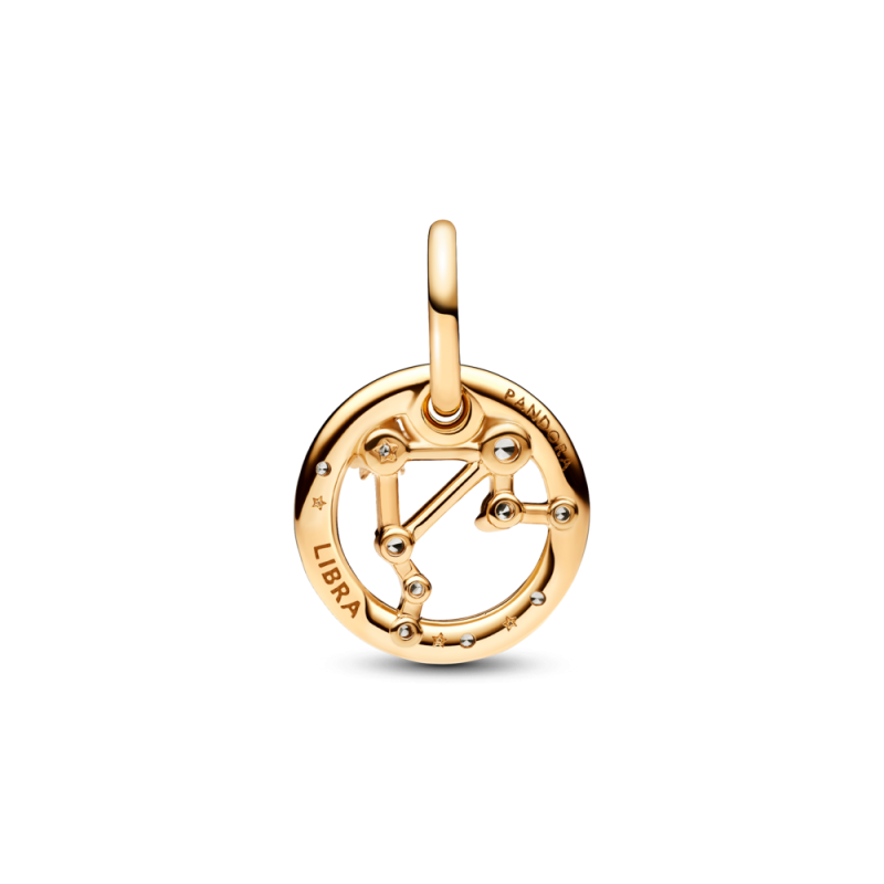 Charm Pandora Libra baño oro 14k 762712C01 - Joyerías Sánchez