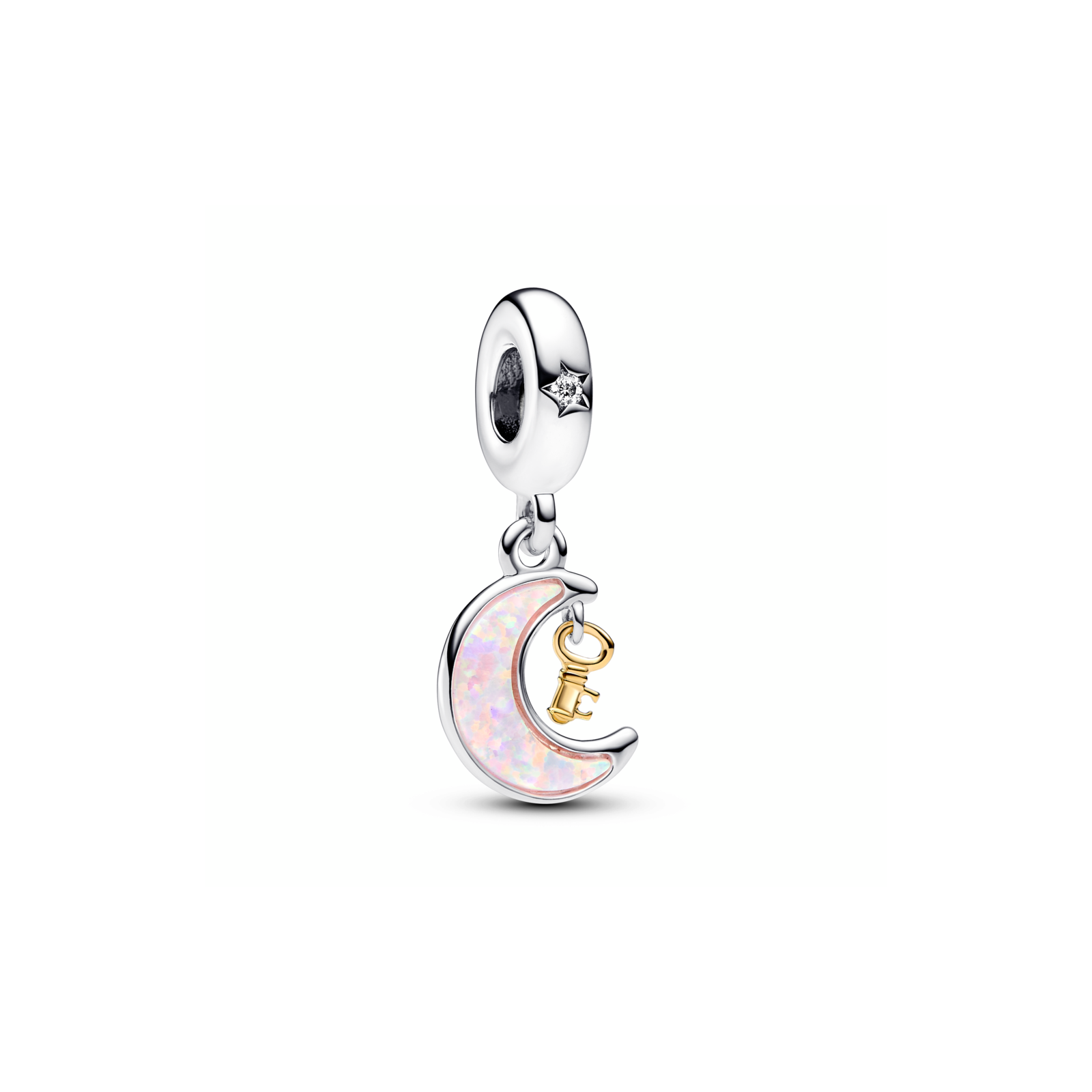 Charm Pandora Colgante oro 14k Llave & Luna 762985C01 - Joyerías Sánchez