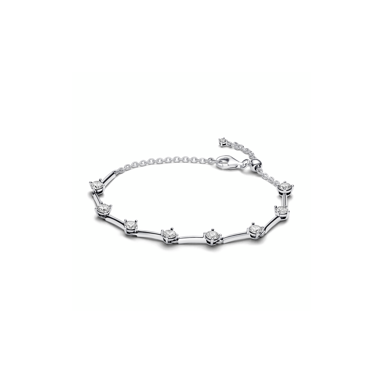 Pulsera Pandora Tenis Baño Oro 14k Brillante 561469C01 - Joyerías Sánchez