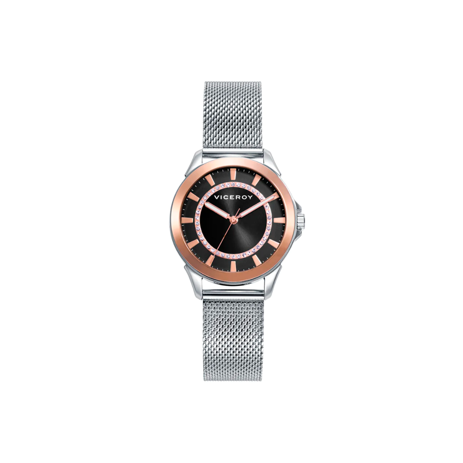 Reloj Viceroy Mujer Chic caja bicolor y malla milanesa de acero 401192 ...