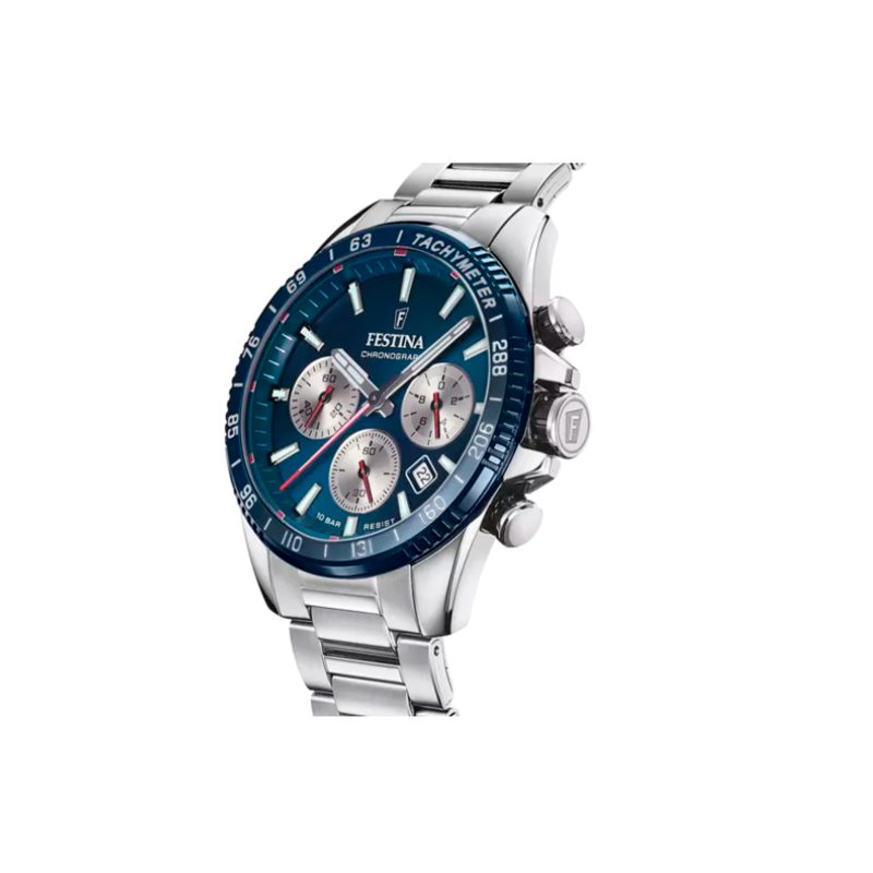 Reloj Festina hombre timeless chronograph esfera azul F20560/2 ...