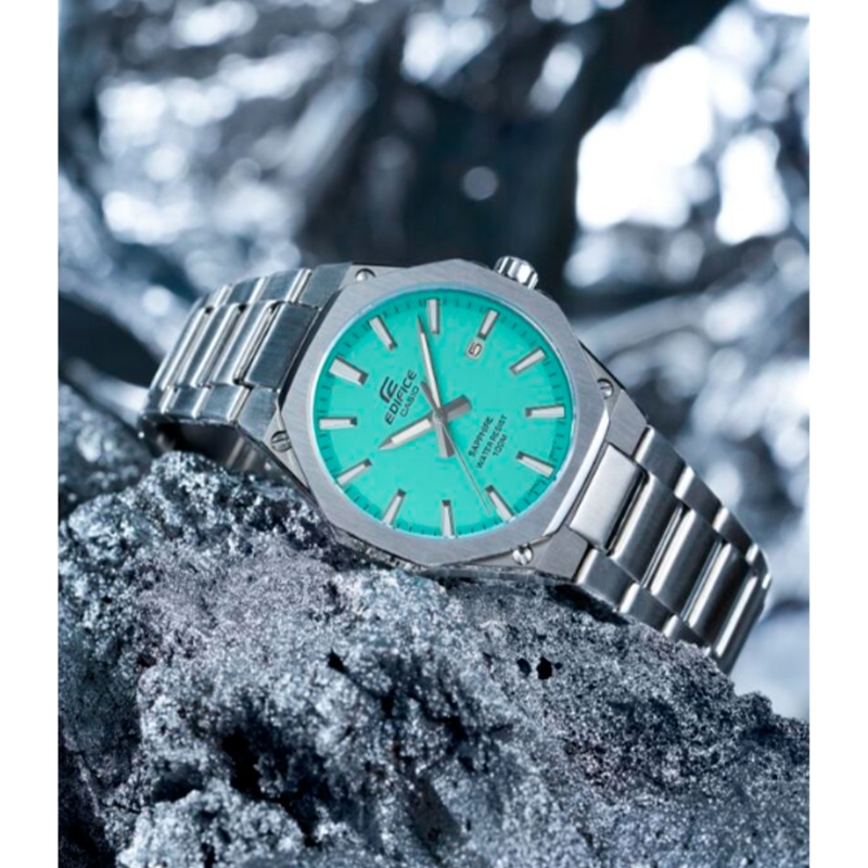 Reloj Casio Edifice acero esfera turquesa EFR-S108D-2BV - Joyerías Sánchez