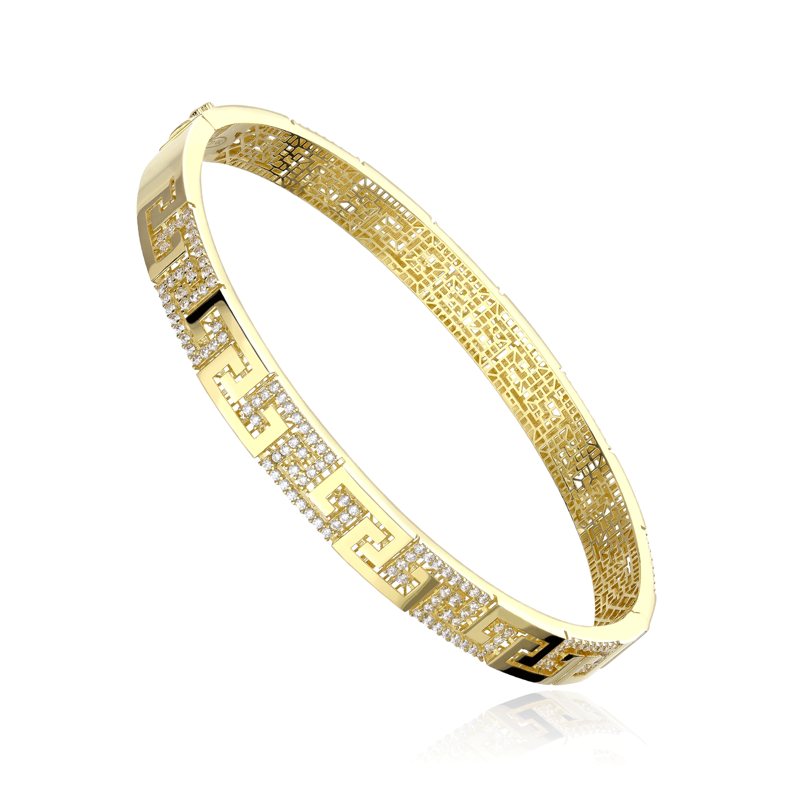 Pulsera Oro 18k y circonitas "Cracia" - Joyerías Sánchez