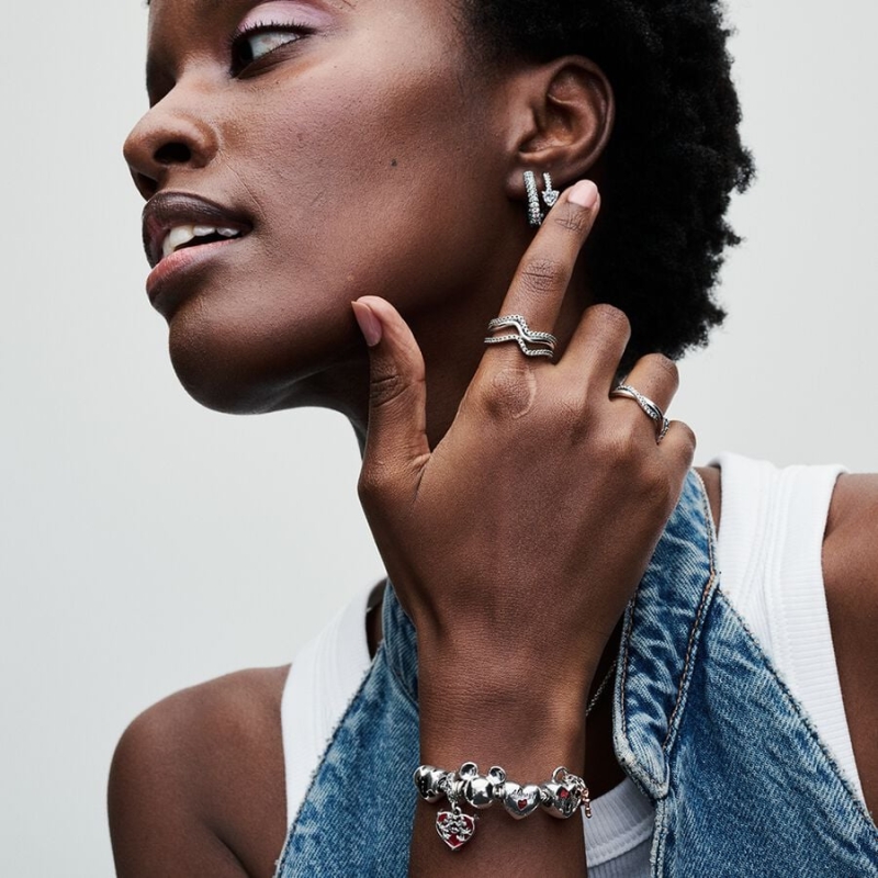 Charm Pandora Corazón Mickey & Minnie 793092C01 - Joyerías Sánchez