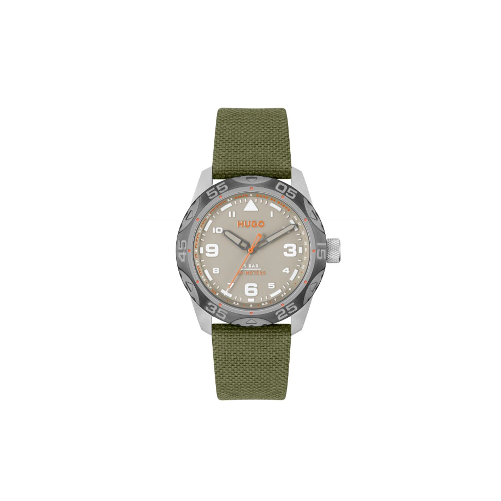 Reloj Hugo Boss acero correa cuero verde hombre 1530331 - Joyerías Sánchez