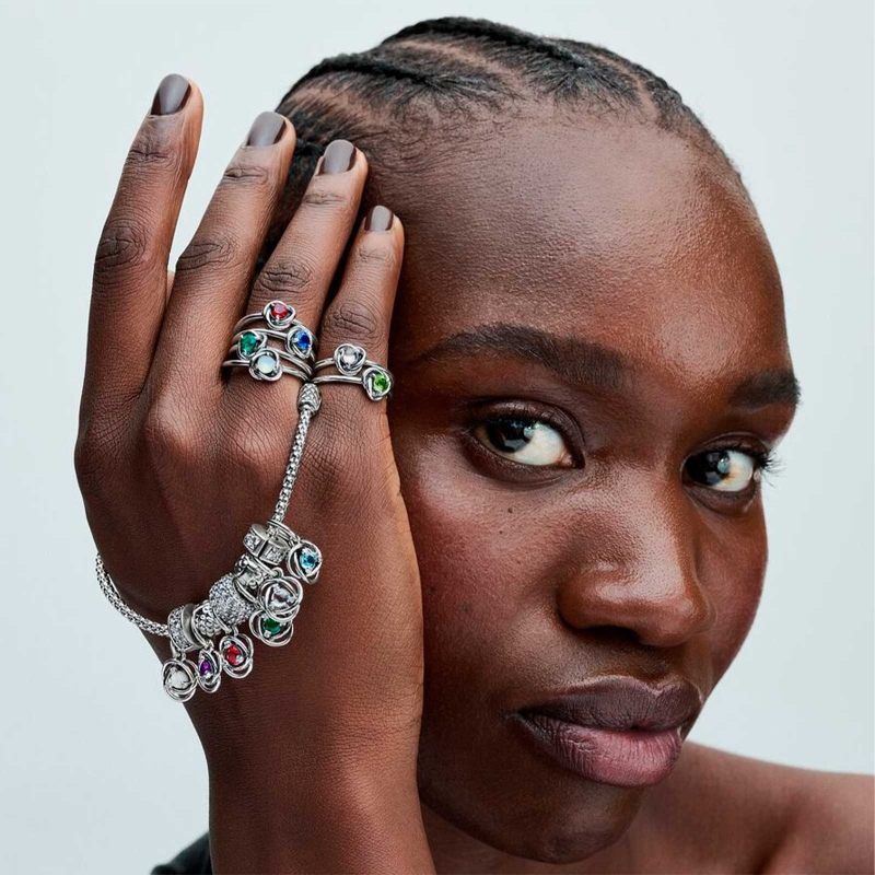 Charm Pandora Colgante Círculo de la Eternidad de Mayo verde 793125C05 ...