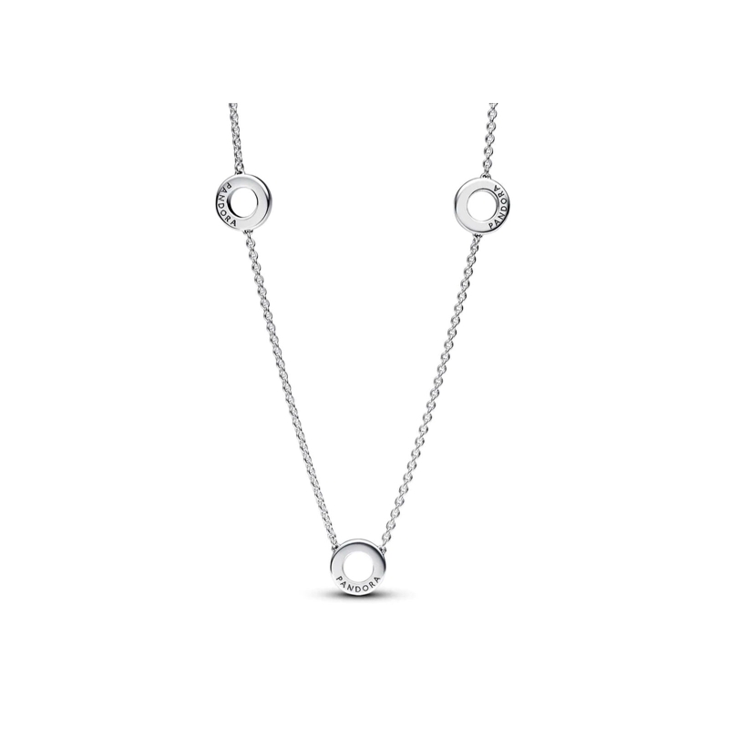 Collar Pandora de Cadena Círculos en Pavé 393162C01-50 - Joyerías Sánchez
