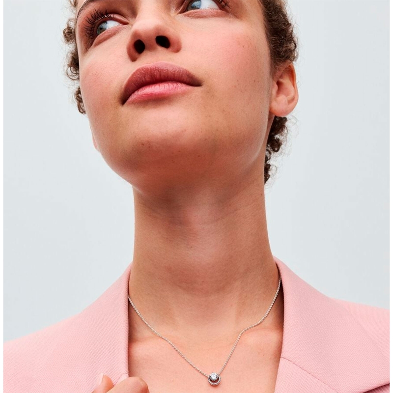 Collar Pandora Halo Redondo Brillante 391174C01-45 - Joyerías Sánchez