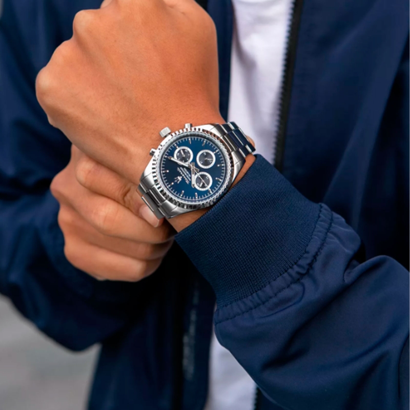 Reloj Maserati Traguardo acero esfera azul hombre R8873612043 ...