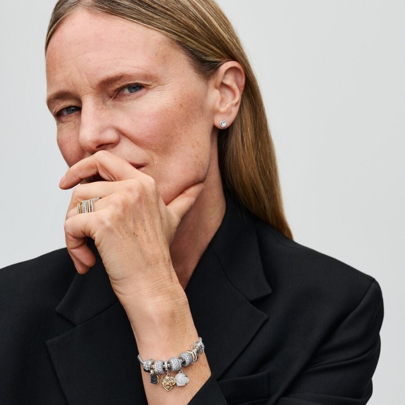 Charm Pandora Colgante Doble Rosa Floreciendo 793200c01 - Joyerías Sánchez