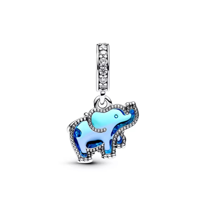 Charm Colgante Pandora Elefante azul 793339C01 - Joyerías Sánchez