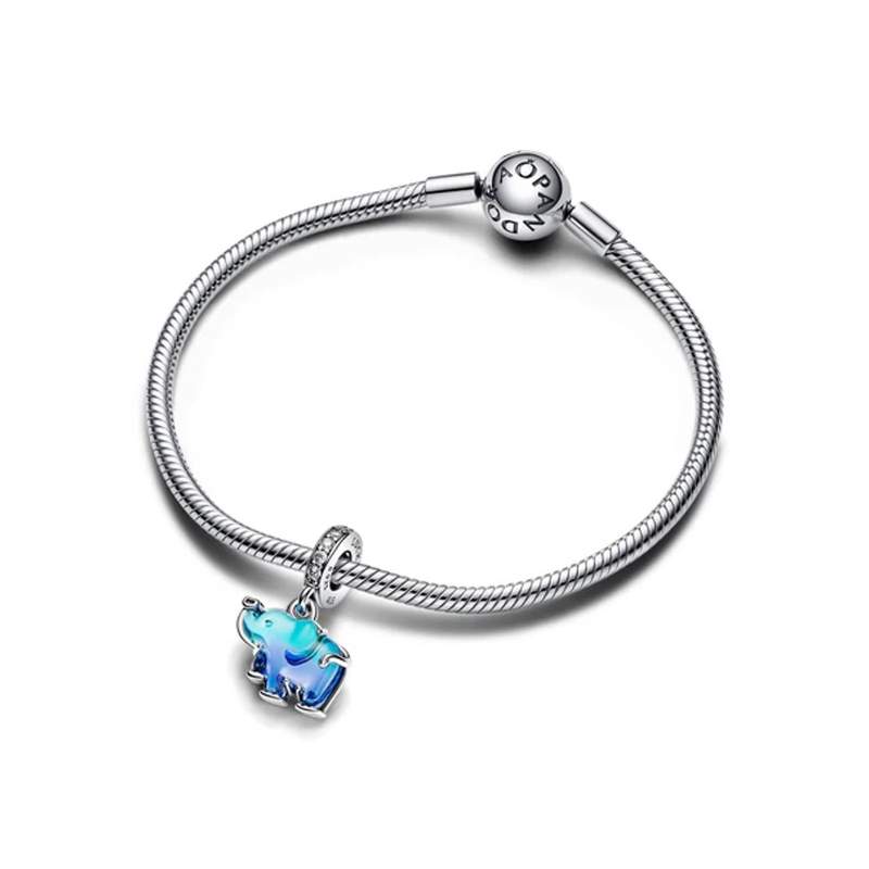 Charm Colgante Pandora Elefante azul 793339C01 - Joyerías Sánchez