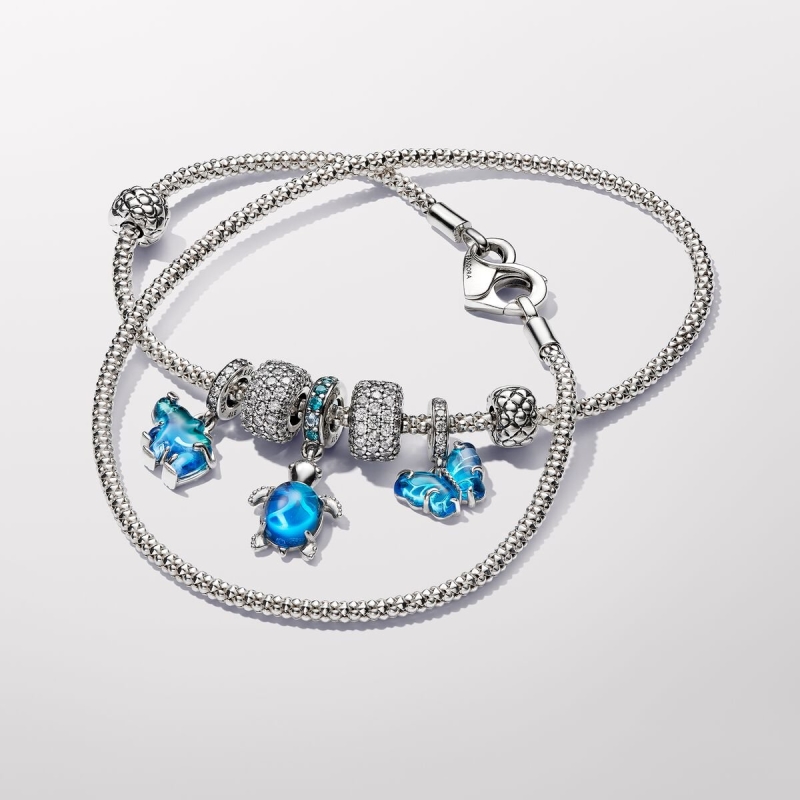 Charm Colgante Pandora Elefante azul 793339C01 - Joyerías Sánchez