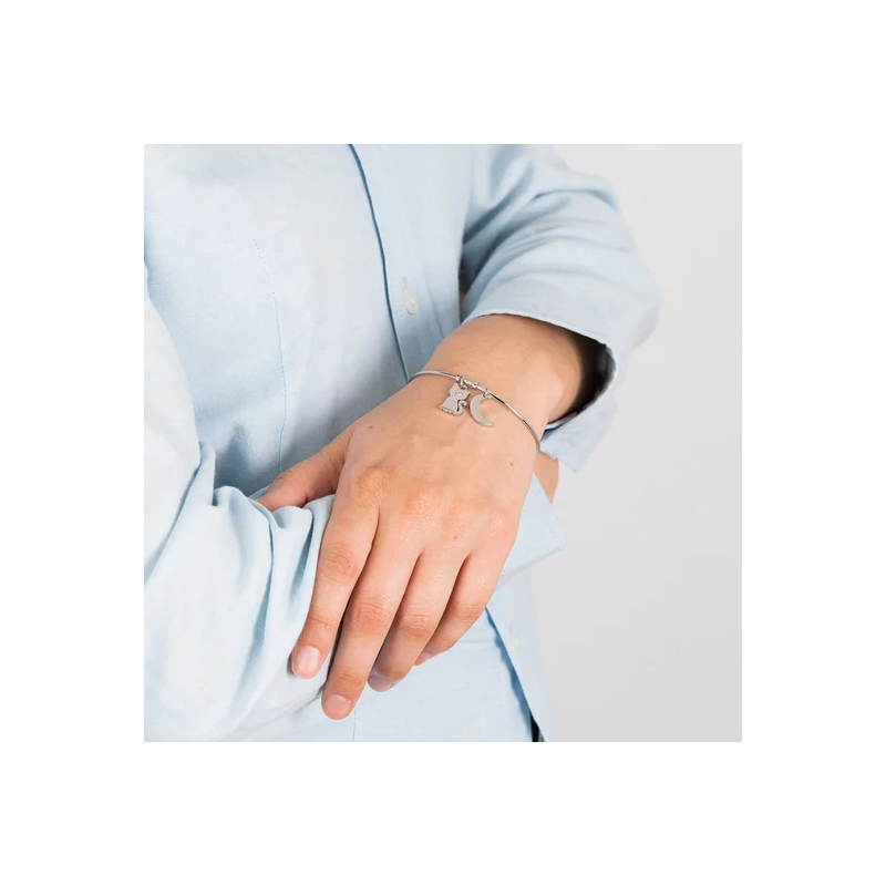 Pulsera Lotus Style Rígida Gato LS2035-2/1 - Joyerías Sánchez