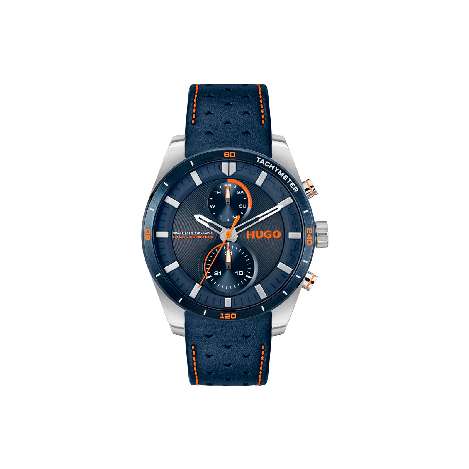 Reloj Hugo Boss hombre correa piel azul 1530371 - Joyerías Sánchez