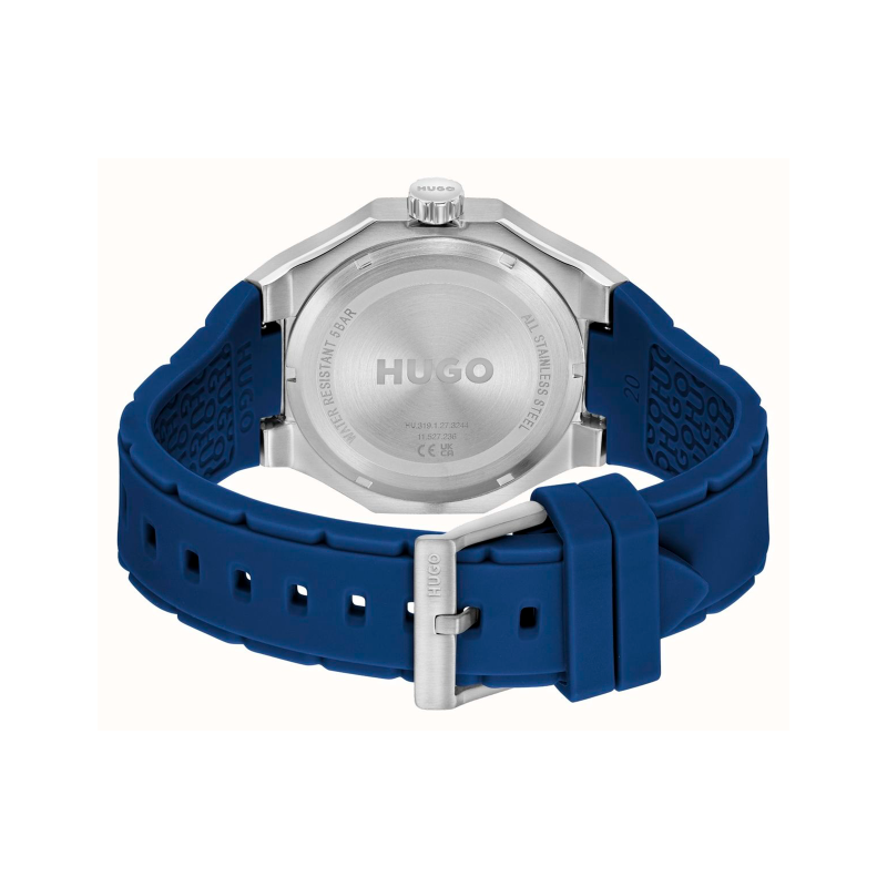 Reloj Hugo Boss hombre correa silicona azul 1530375 - Joyerías Sánchez