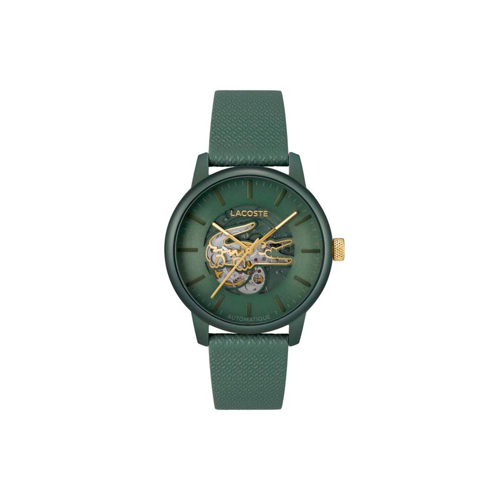 Reloj Lacoste hombre correa piel verde 2011384 - Joyería Sánchez