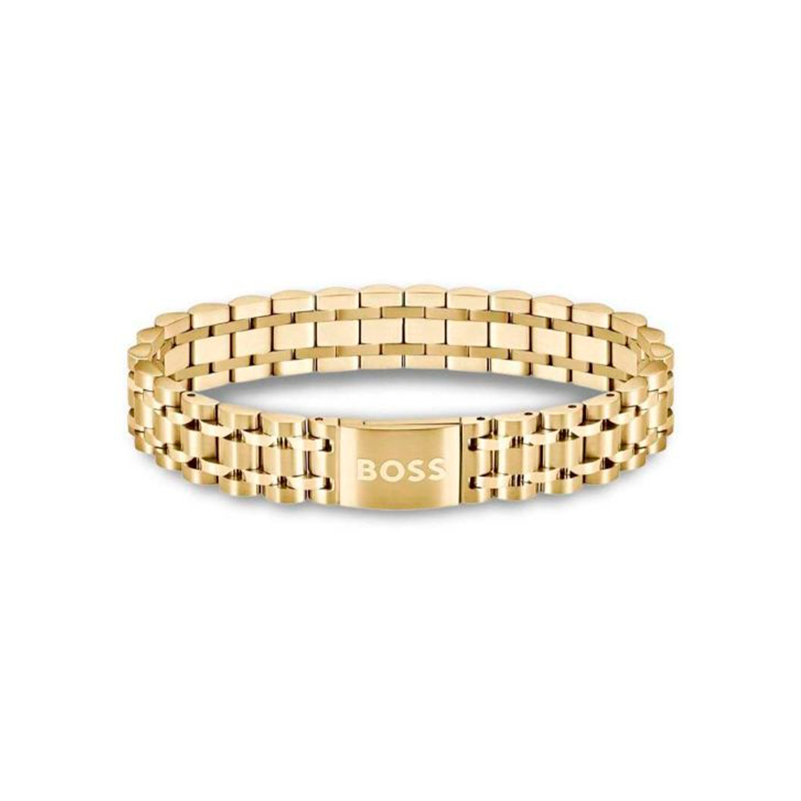 Pulsera Hugo Boss acero dorada 1580645 - Joyerías Sánchez