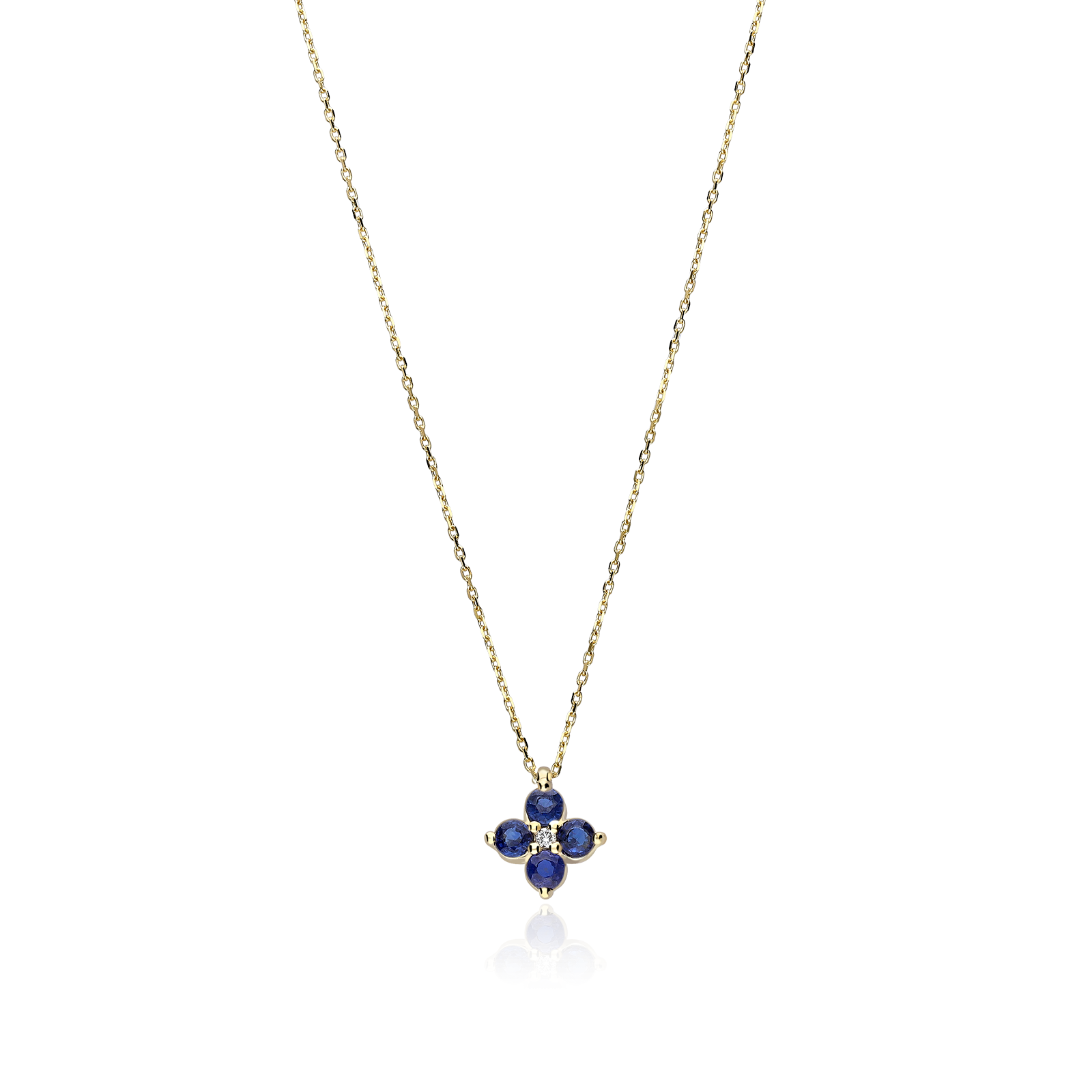 Gargantilla Oro 18k y Zafiro "Spring" - Joyerías Sánchez