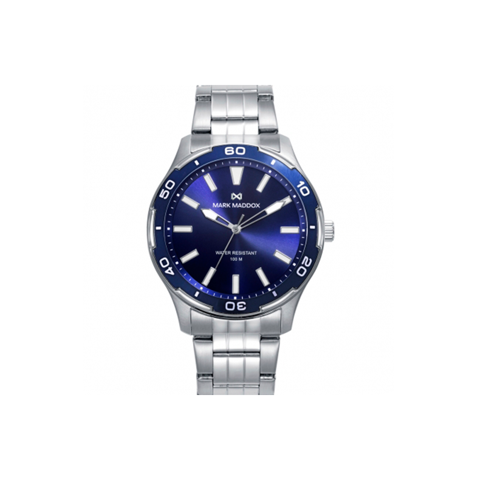 Reloj Mark Maddox Hombre de Acero Esfera Azul HM1016-36 - Joyería Sánchez