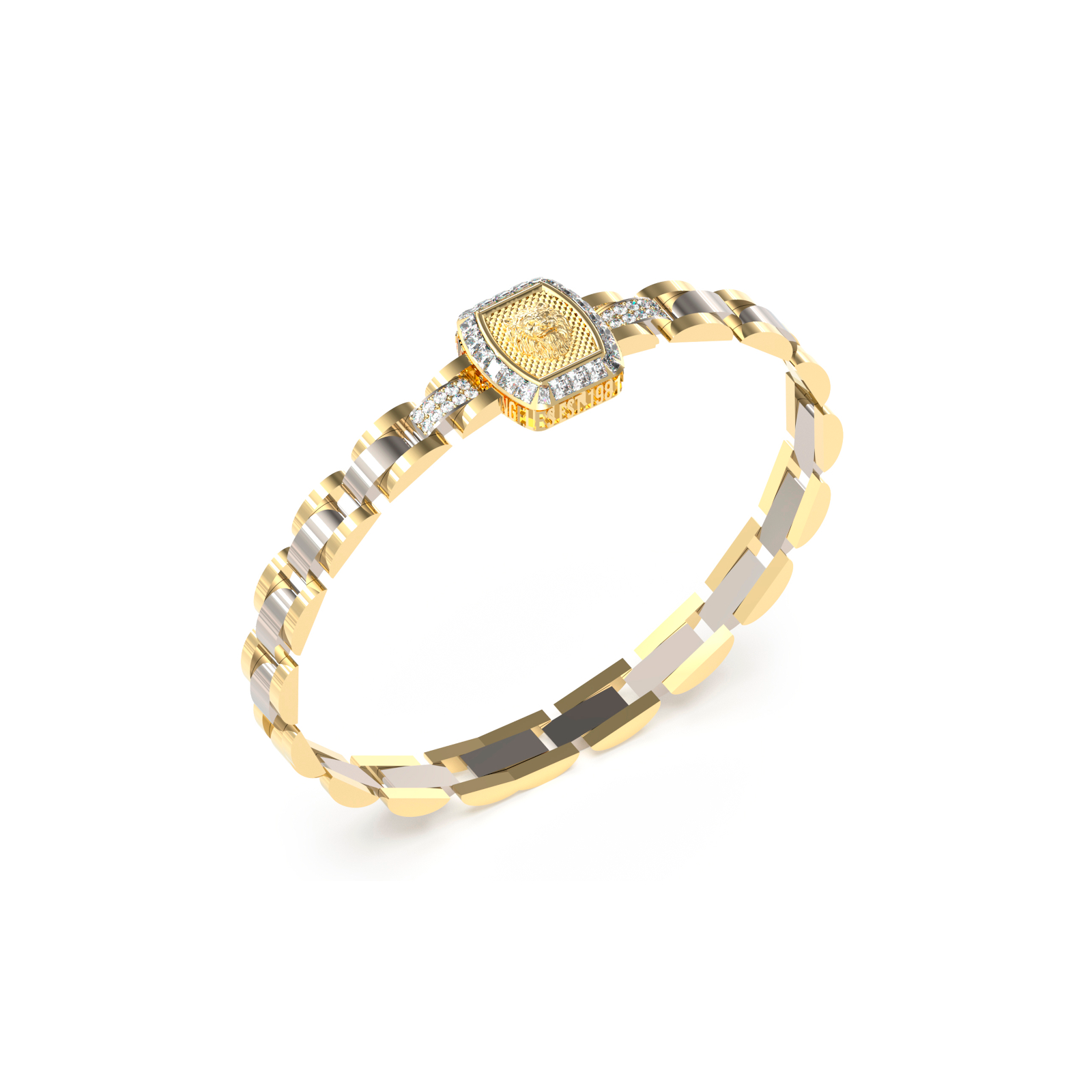 Pulsera Guess Hombre Lion King Bicolor JUMB05003JWYGSTT-U - Joyerías ...