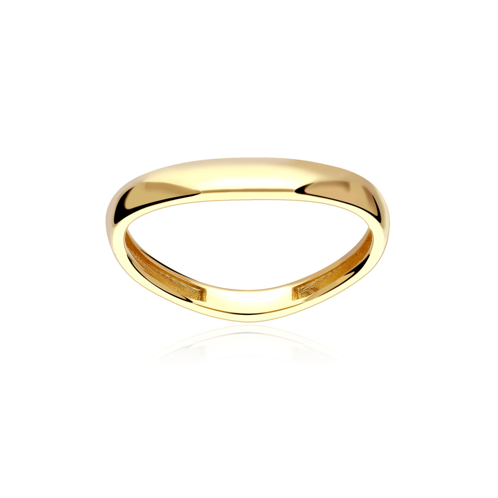 Anillo Oro 18k ondulado "Bizzle" - Joyerías Sánchez
