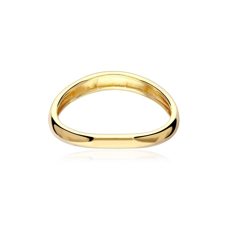 Anillo Oro 18k ondulado "Bizzle" - Joyerías Sánchez