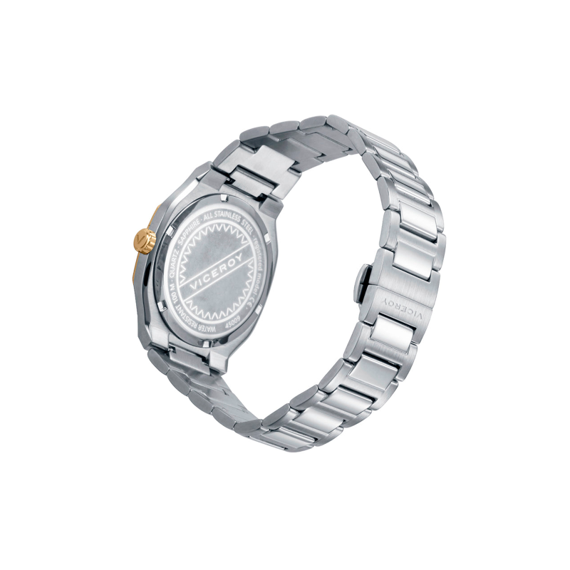 Reloj Viceroy Hombre Acero Doble Bisel IP Dorado 45009-33 - Joyerías ...