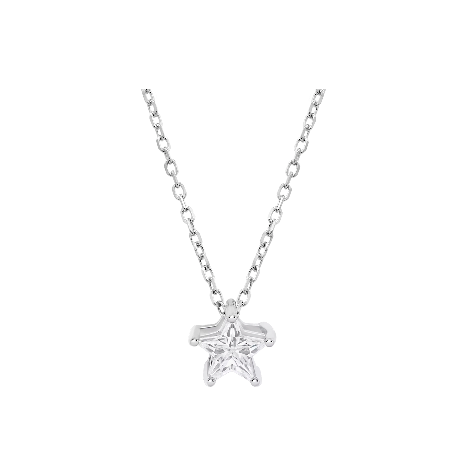 Collar Lotus Silver Mujer Estrella Brillante LP3834-1/1 - Joyerías Sánchez