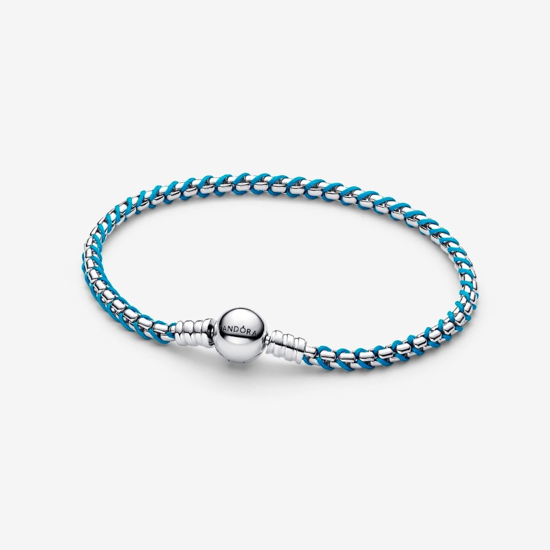 Pulsera Pandora Cordón azul 593816C01 - Joyerías Sánchez