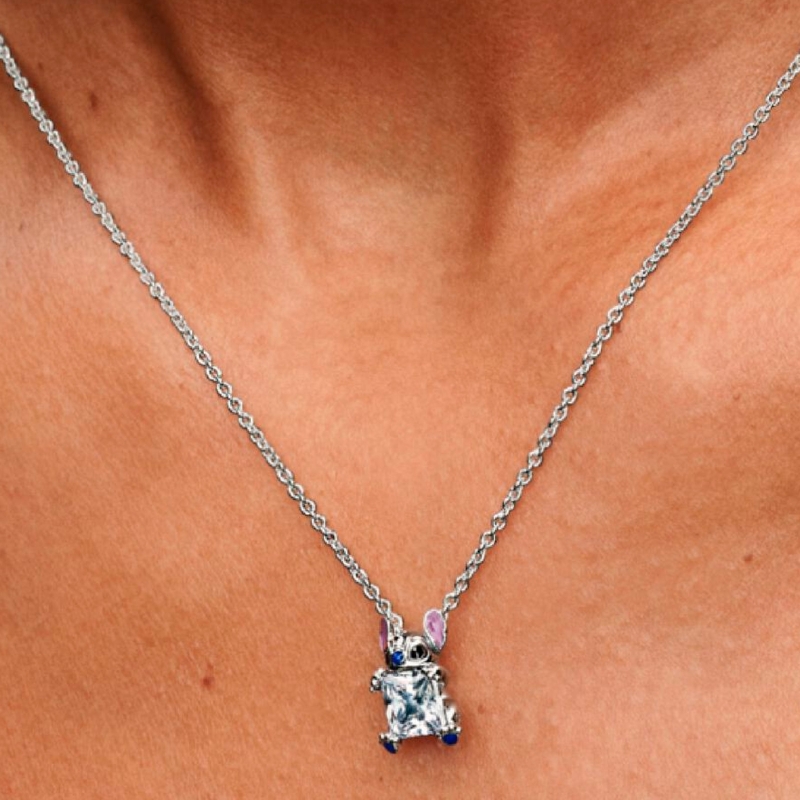 Collar Pandora Lilo y Stitch Disney 393743C01-45 - Joyerías Sánchez